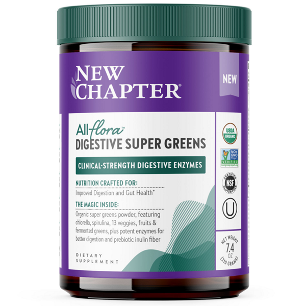 All Flora Digestive Super Greens Powder (New Chapter)