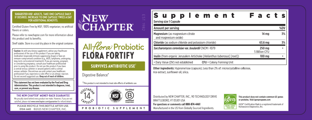 All Flora Probiotic Flora Fortify (New Chapter)