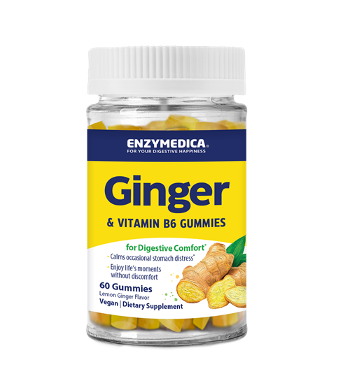 Ginger & Vitamin B6 Gummies (Enzymedica)