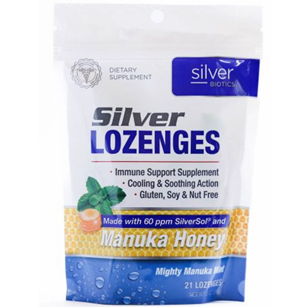 Silver Lozenges with Manuka Honey (American Biotech Labs)
