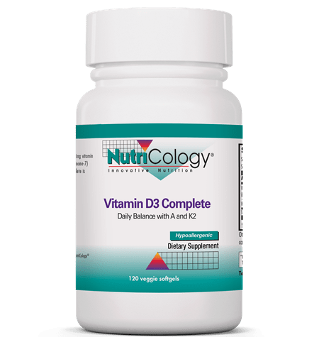 Vitamin D3 Complete Daily Balance with A and K2 (Nutricology)