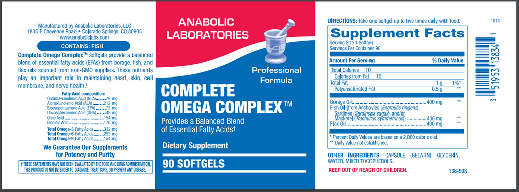 COMPLETE OMEGA COMPLEX (Anabolic Laboratories)