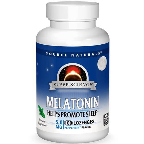 Melatonin Peppermint 5 mg (Source Naturals)